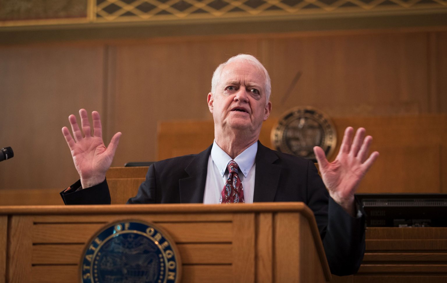 Senate bids farewell to Peter Courtney, longest-serving president in ...