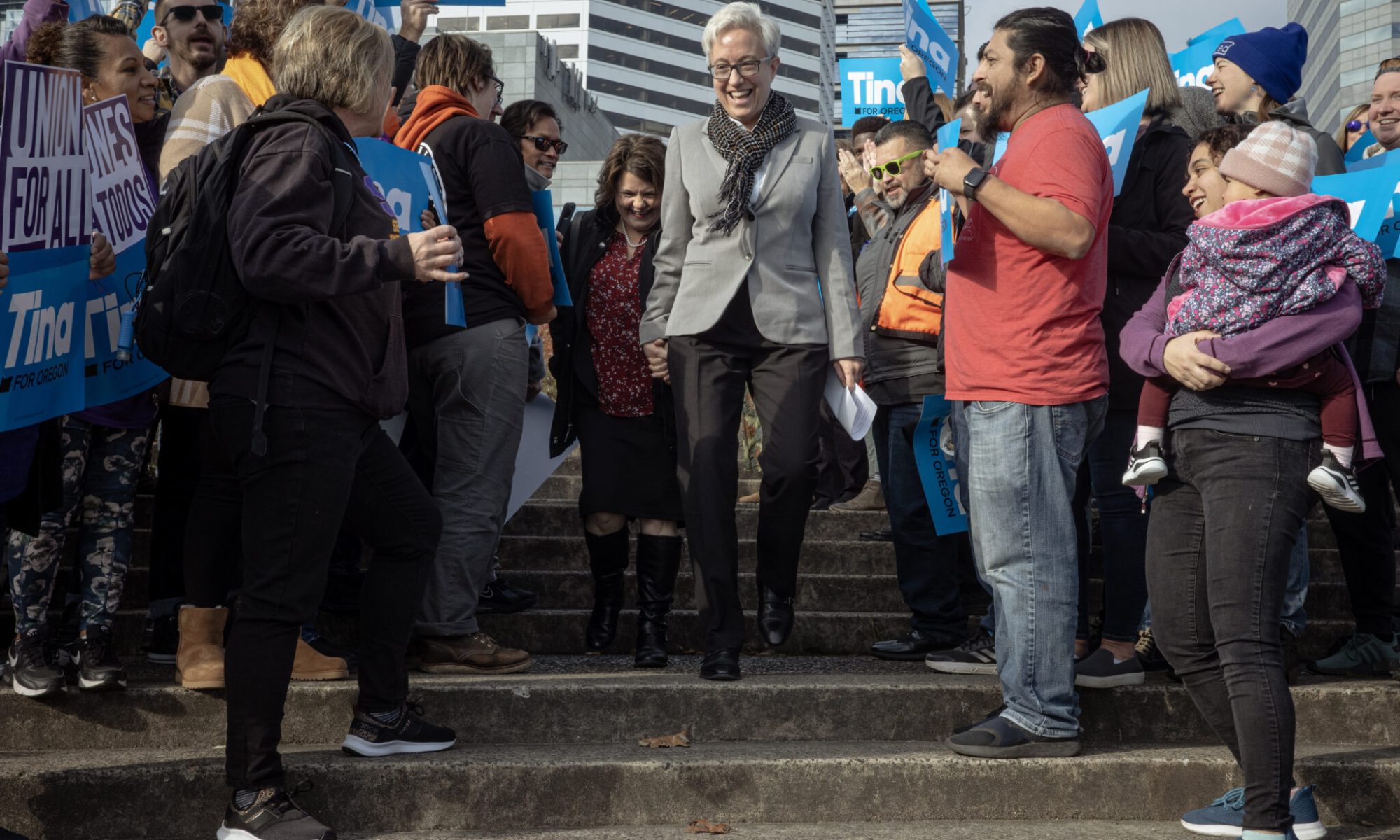 Democrat Tina Kotek declares victory, pledges to work on homelessness ...