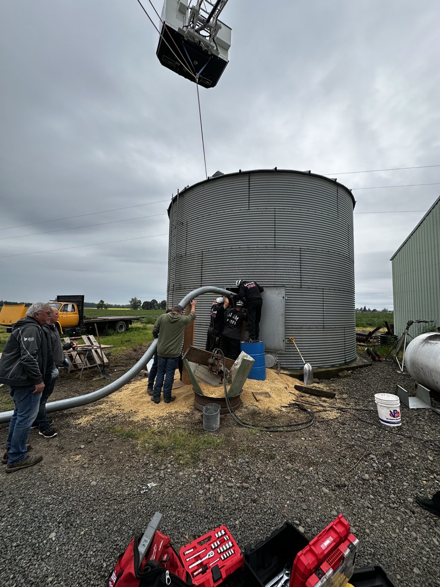 Firefighters rescue man buried up to his armpits in northeast Salem ...