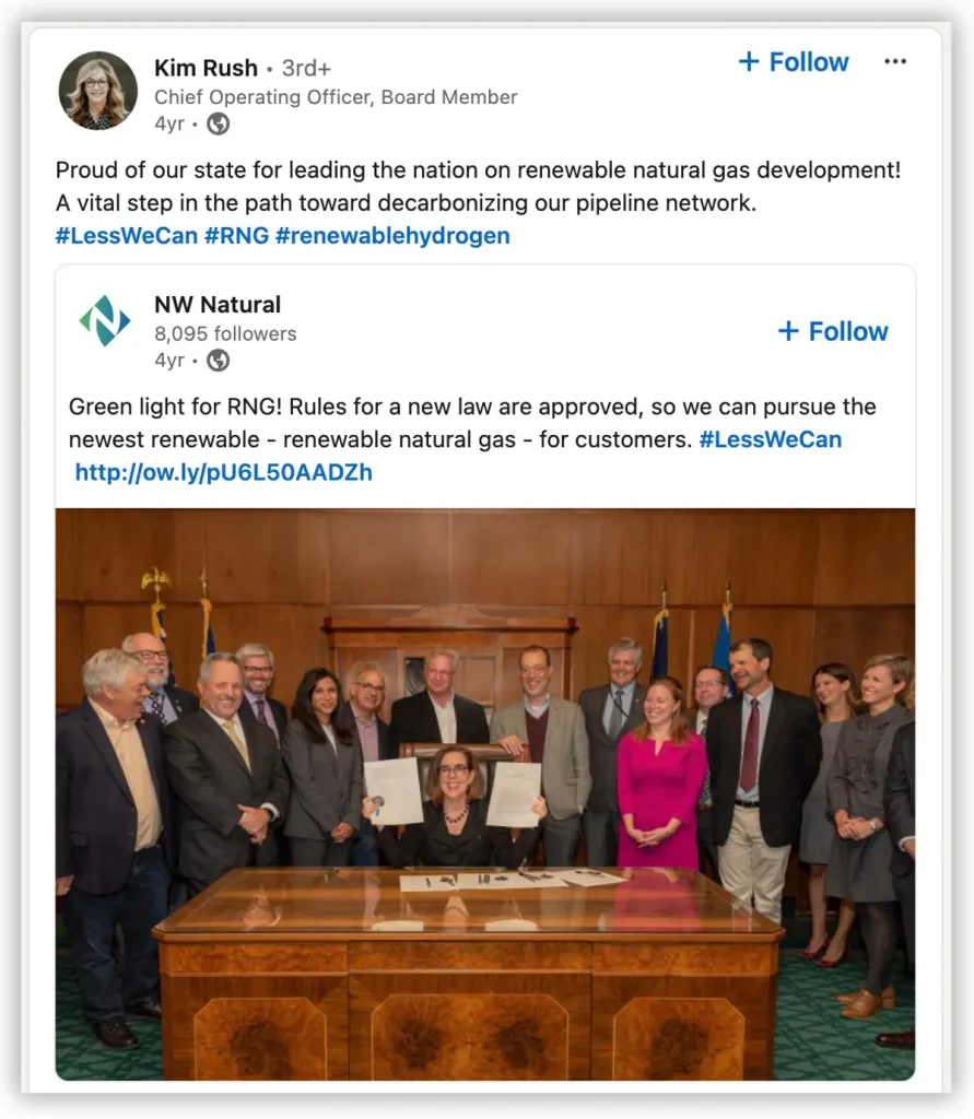 Oregon’s largest natural gas company said it was going green. It sells ...