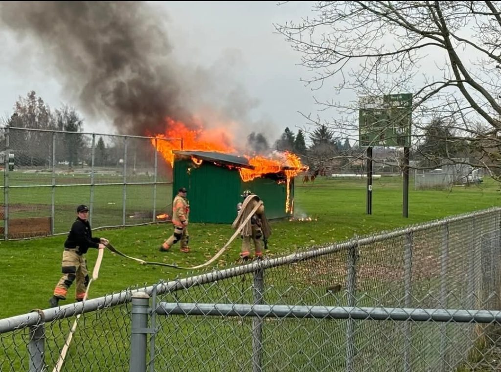 McKay baseball dugout damaged in suspicious fire - Salem Reporter