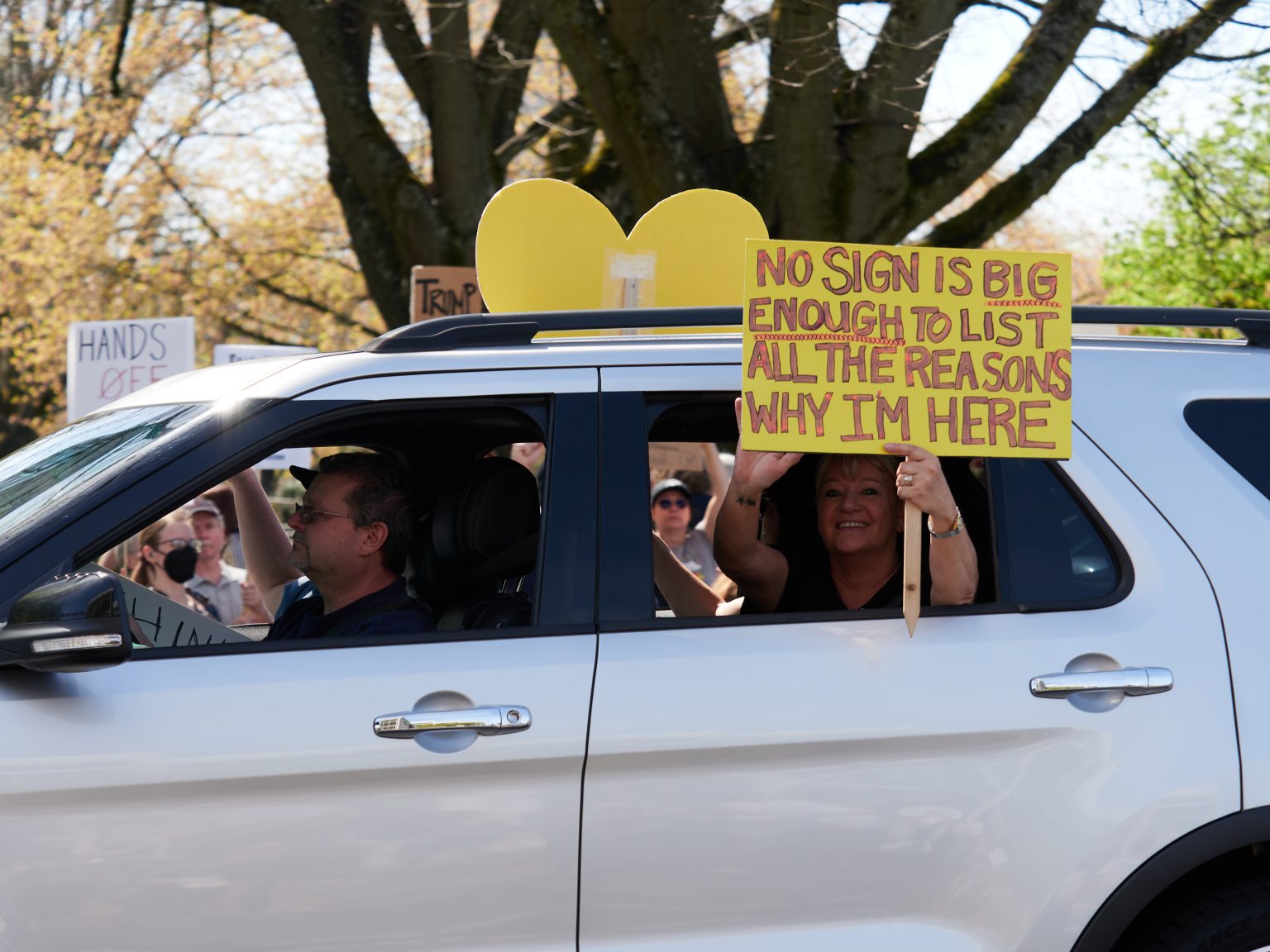 UPDATE: Salem protesters join in national demonstrations opposing Trump ...