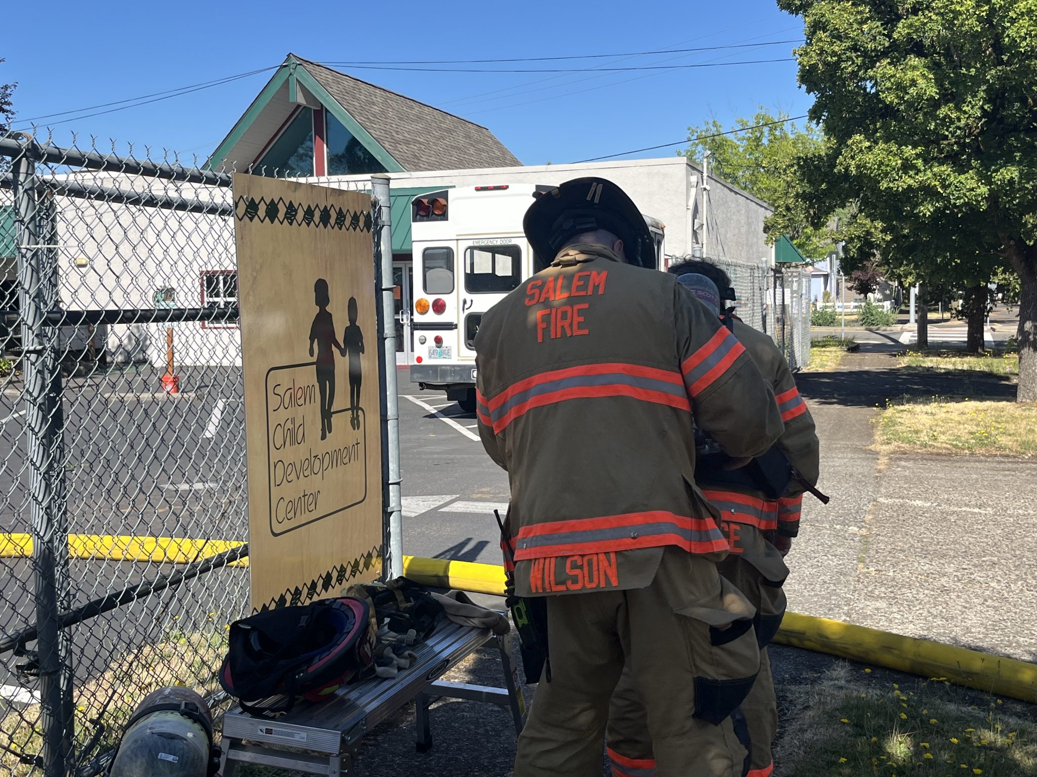 Firefighters control large blaze at Salem Child Development Center in ...