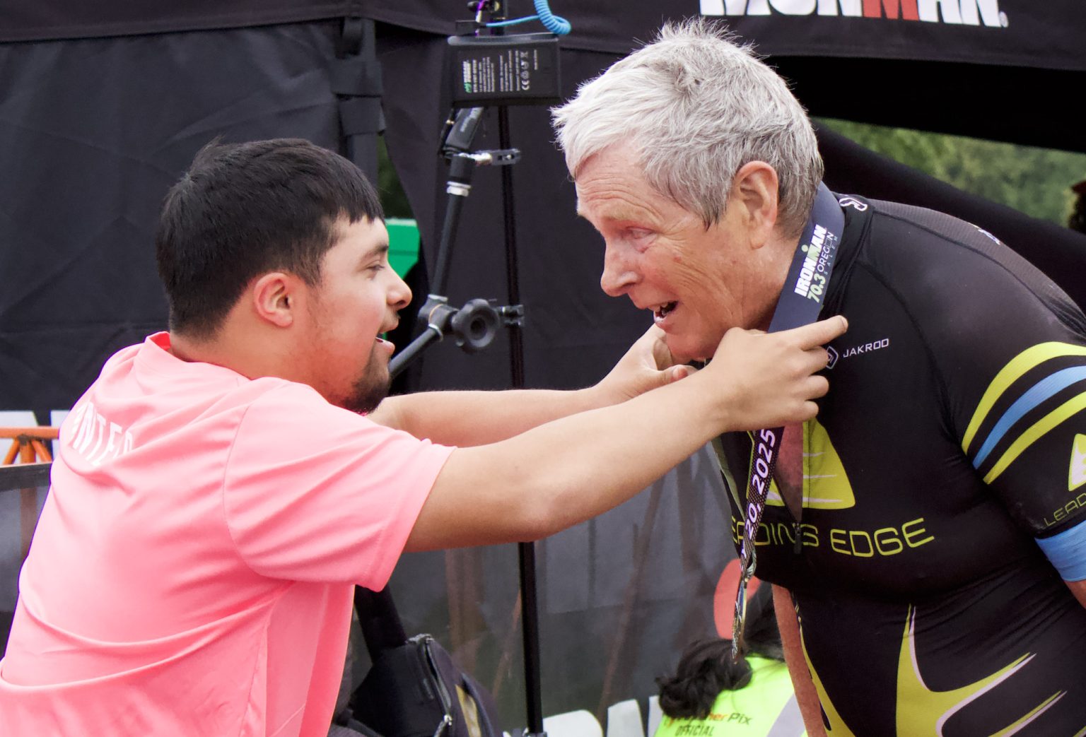 Volunteers, community spirit shined during Ironman 70.3 triathlon ...